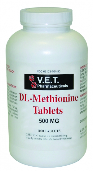 DL METHIONINE TAB 500MG - First Veterinary Supply