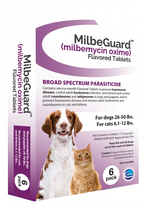 MILBEGUARD DOG(26-50LB)CAT(6.1-12l - First Veterinary Supply