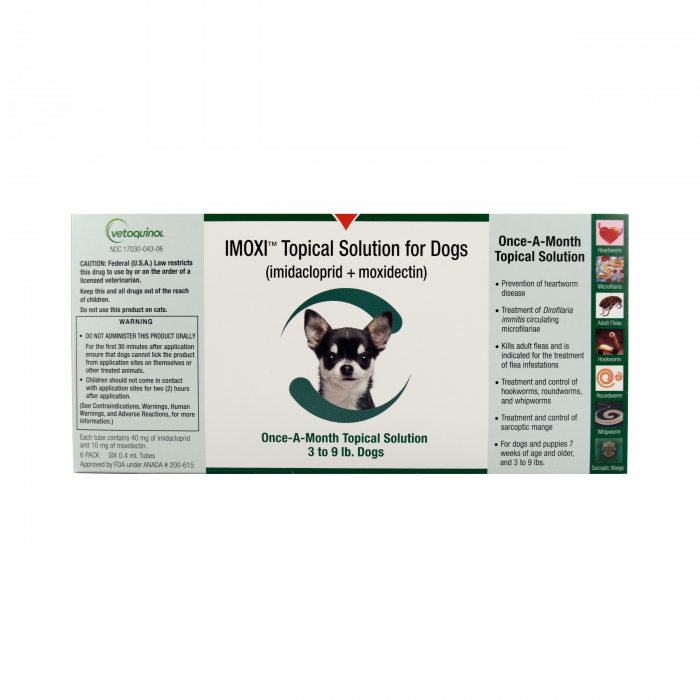 IMOXI TOPICAL SOL 3-9.0LBS - First Veterinary Supply