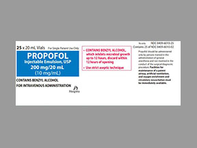 PROPOFOL 1%(10MG/ML)SDV 25X20ML - First Veterinary Supply
