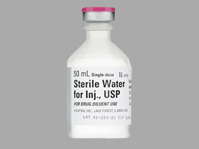 STERILE WATER FOR INJ FTV 25X50ML - First Veterinary Supply