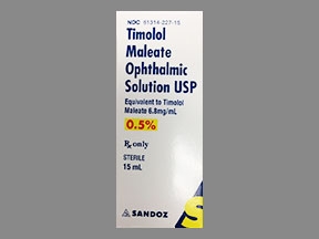 TIMOLOL MALEATE OPT SOL .5% [FAL - First Veterinary Supply