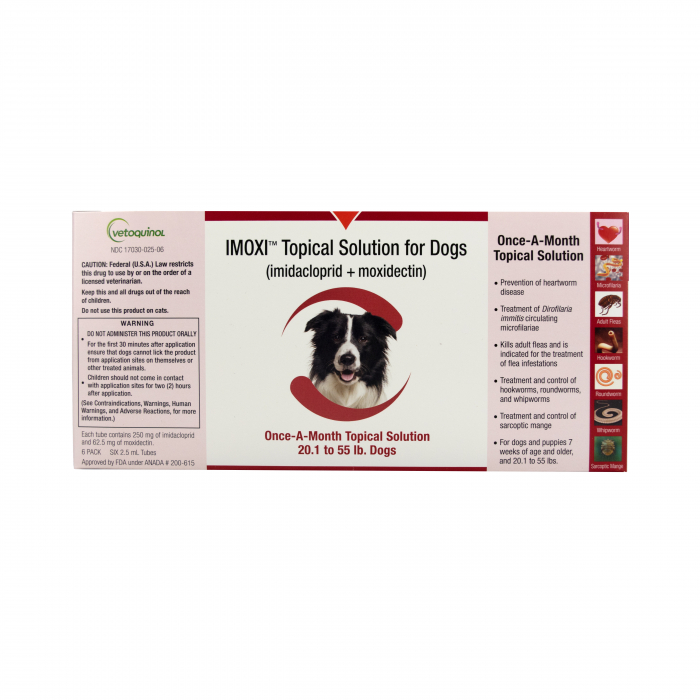 IMOXI TOPICAL SOL 20.1-55LBS - First Veterinary Supply
